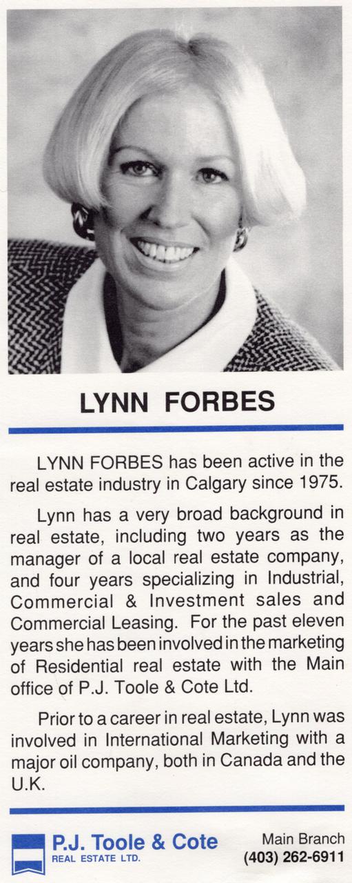Remembering Lynn | Lynn McNeil Forbes: 1 Nov 1941 - 14 Jul 2017